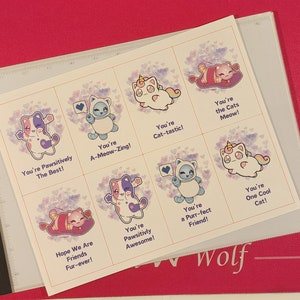 Aphmau Meemeow Valentine's Day Cards Download and Print PDF Files - Etsy