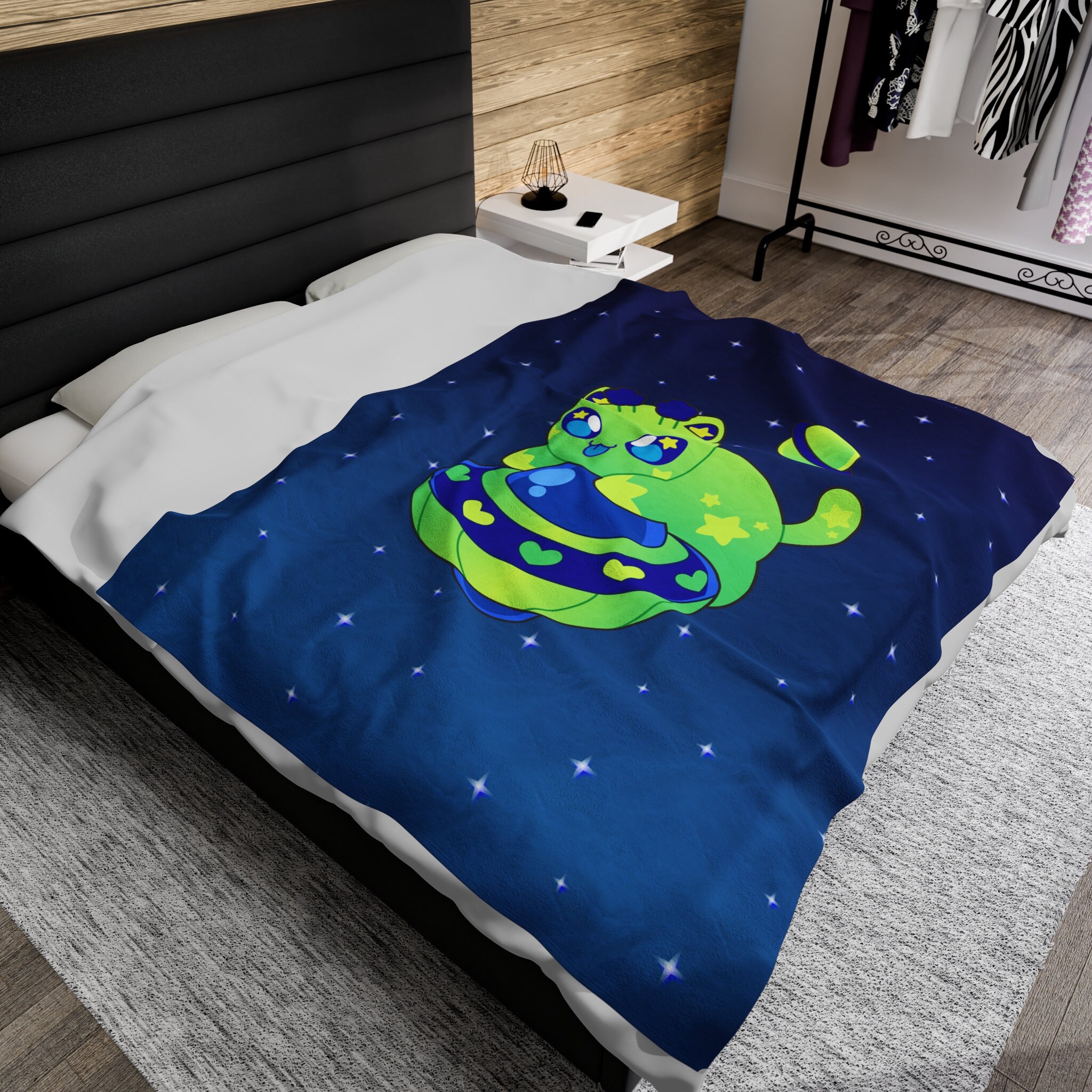 Aphmau Meemeow Alien Cat Velveteen Plush Blanket - Etsy