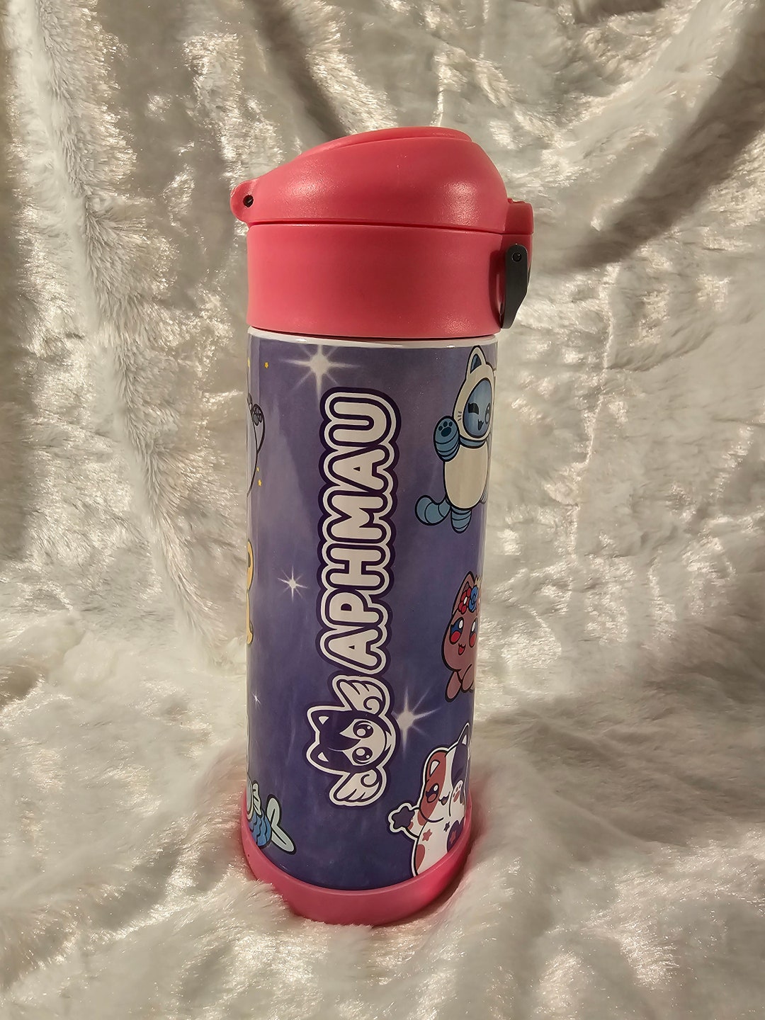 Aphmau Meemeow Water Bottle Pink - Etsy