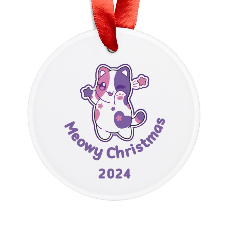 Aphmau Meemeow Meowy Christmas 2024 Acrylic Ornament With Ribbon - Etsy
