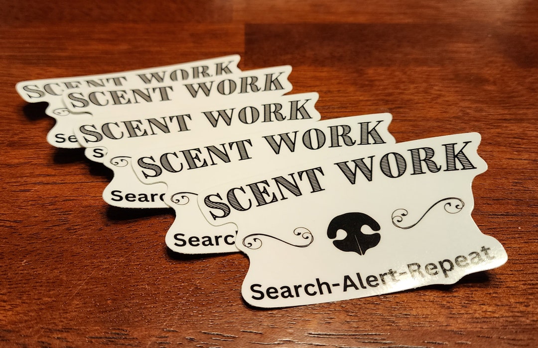 Scent Work Delight: Bulk Sticker/decal Packs - 5, 10, 15, and 20 Pack ...