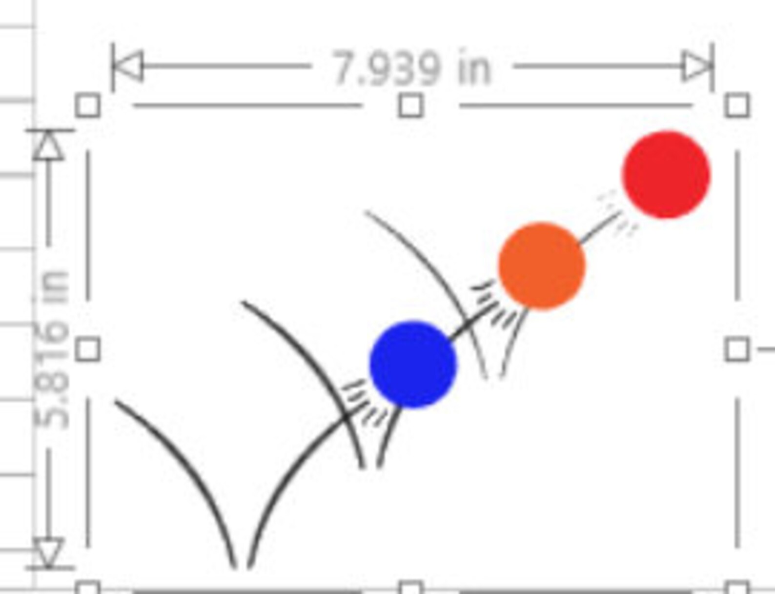 3 Ball Bounce on Angle Border/ Frame SVG and PNG - Etsy