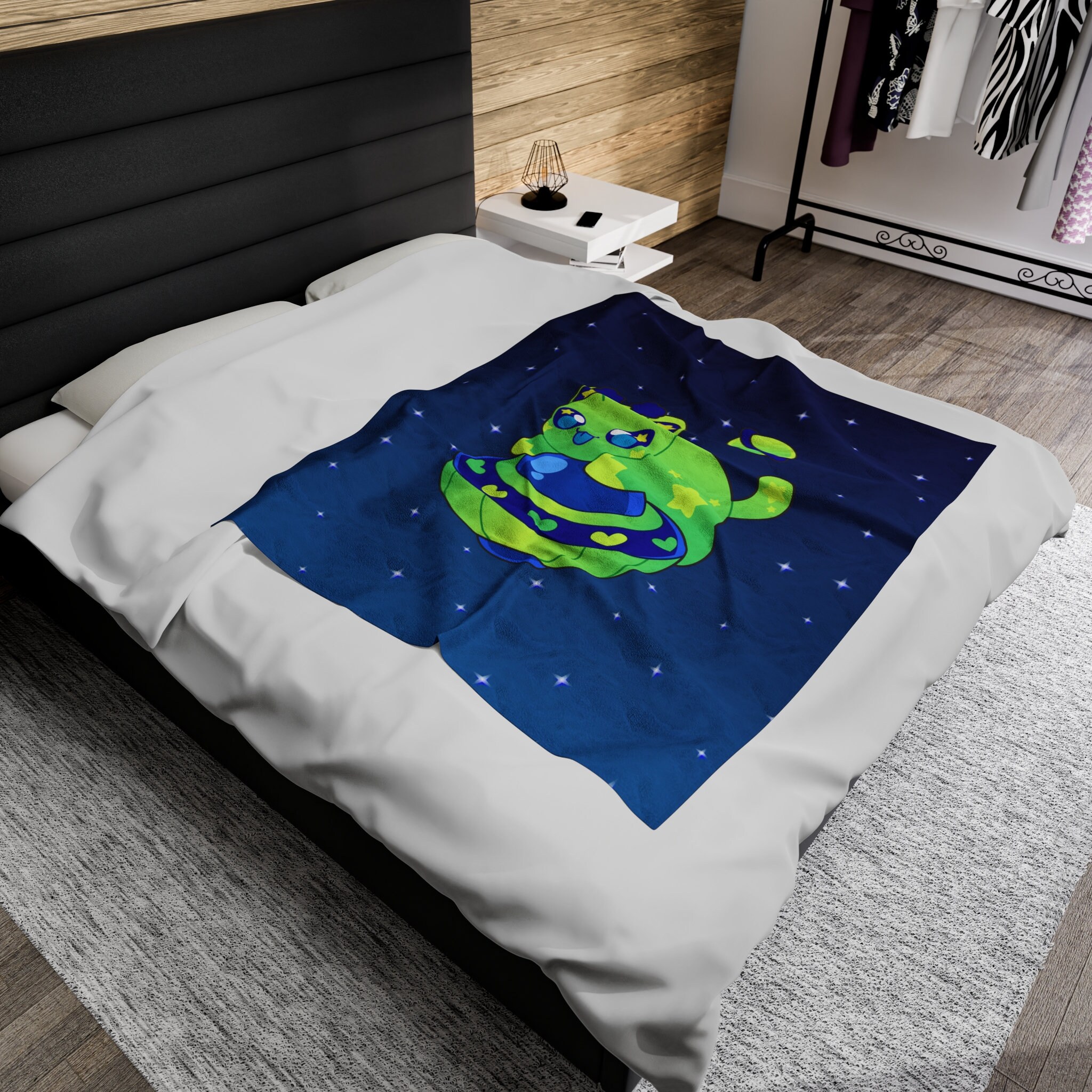 Aphmau Meemeow Alien Cat Velveteen Plush Blanket - Etsy