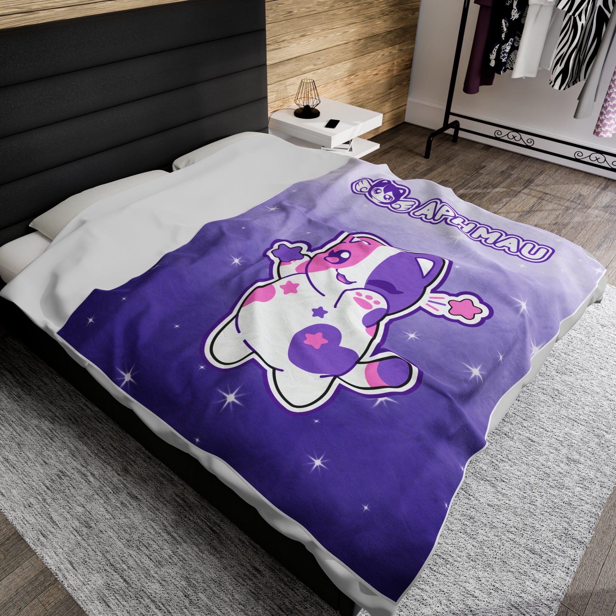 Aphmau Meemeow Velveteen Plush Blanket - Etsy