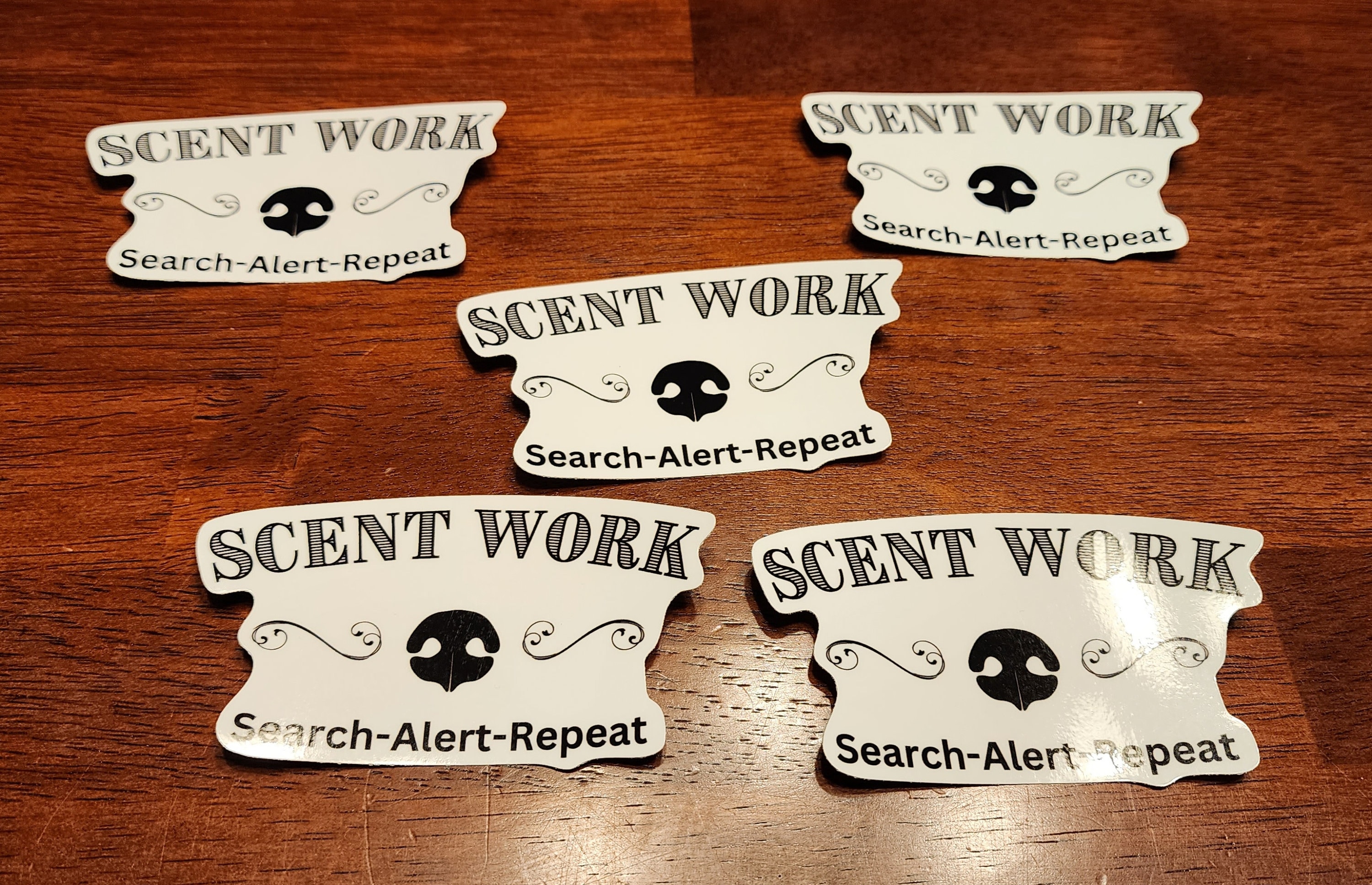Scent Work Delight: Bulk Sticker/decal Packs 5, 10, 15, and 20 Pack ...