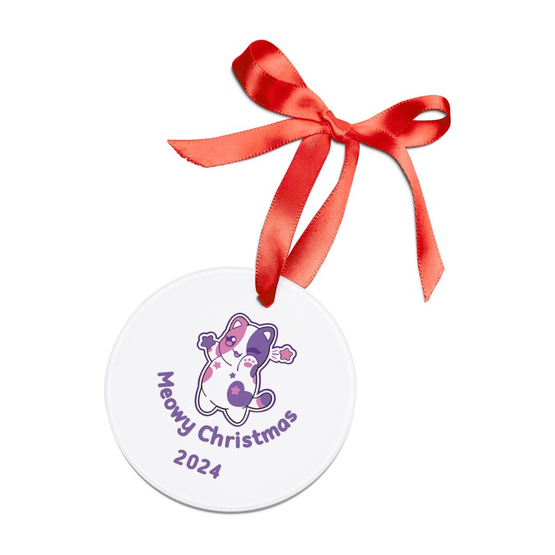 Aphmau Meemeow Meowy Christmas 2024 Acrylic Ornament With Ribbon - Etsy