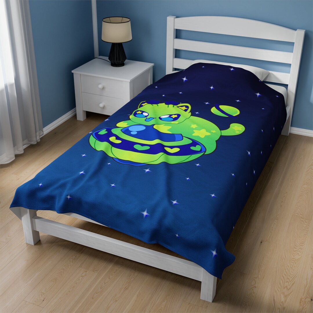 Aphmau Meemeow Alien Cat Velveteen Plush Blanket - Etsy