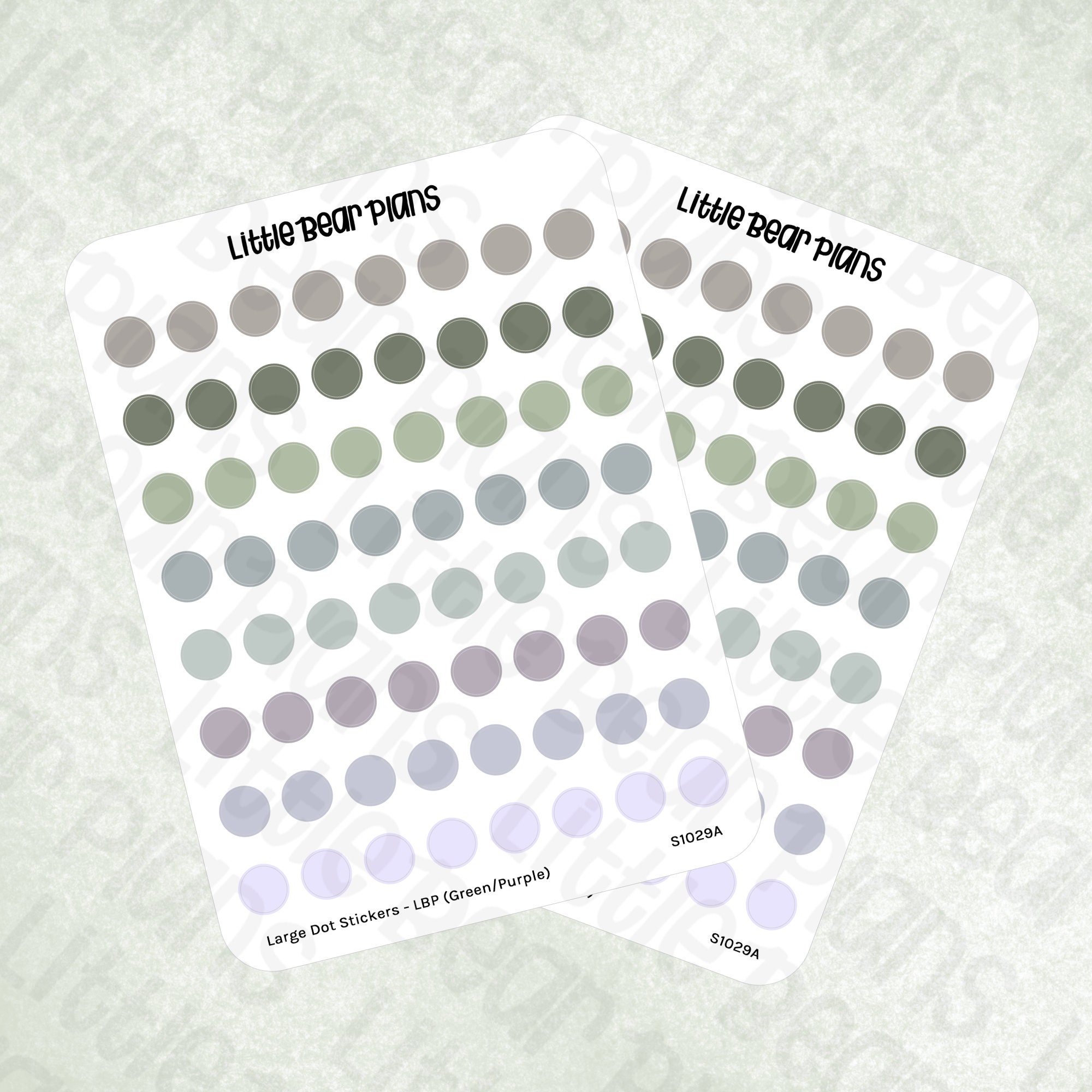 7.4mm Dot Stickers | Passport Size Sheet - Littlebearplans - Etsy