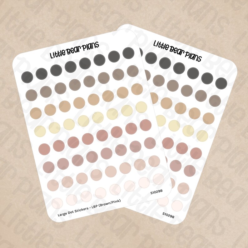 7.4mm Dot Stickers | Passport Size Sheet - Littlebearplans - Etsy