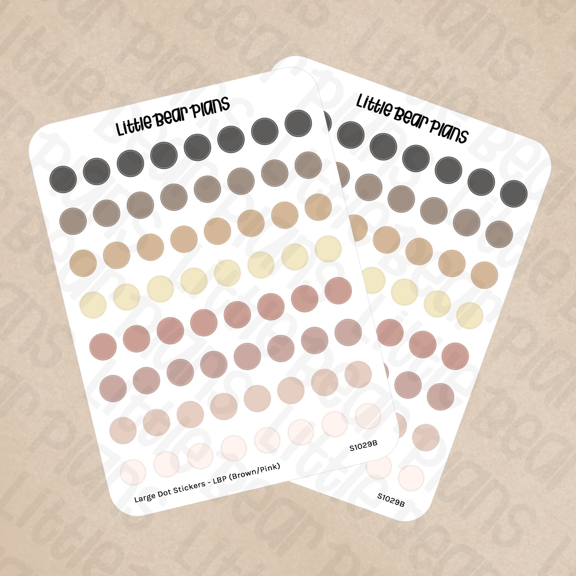7.4mm Dot Stickers | Passport Size Sheet - Littlebearplans - Etsy