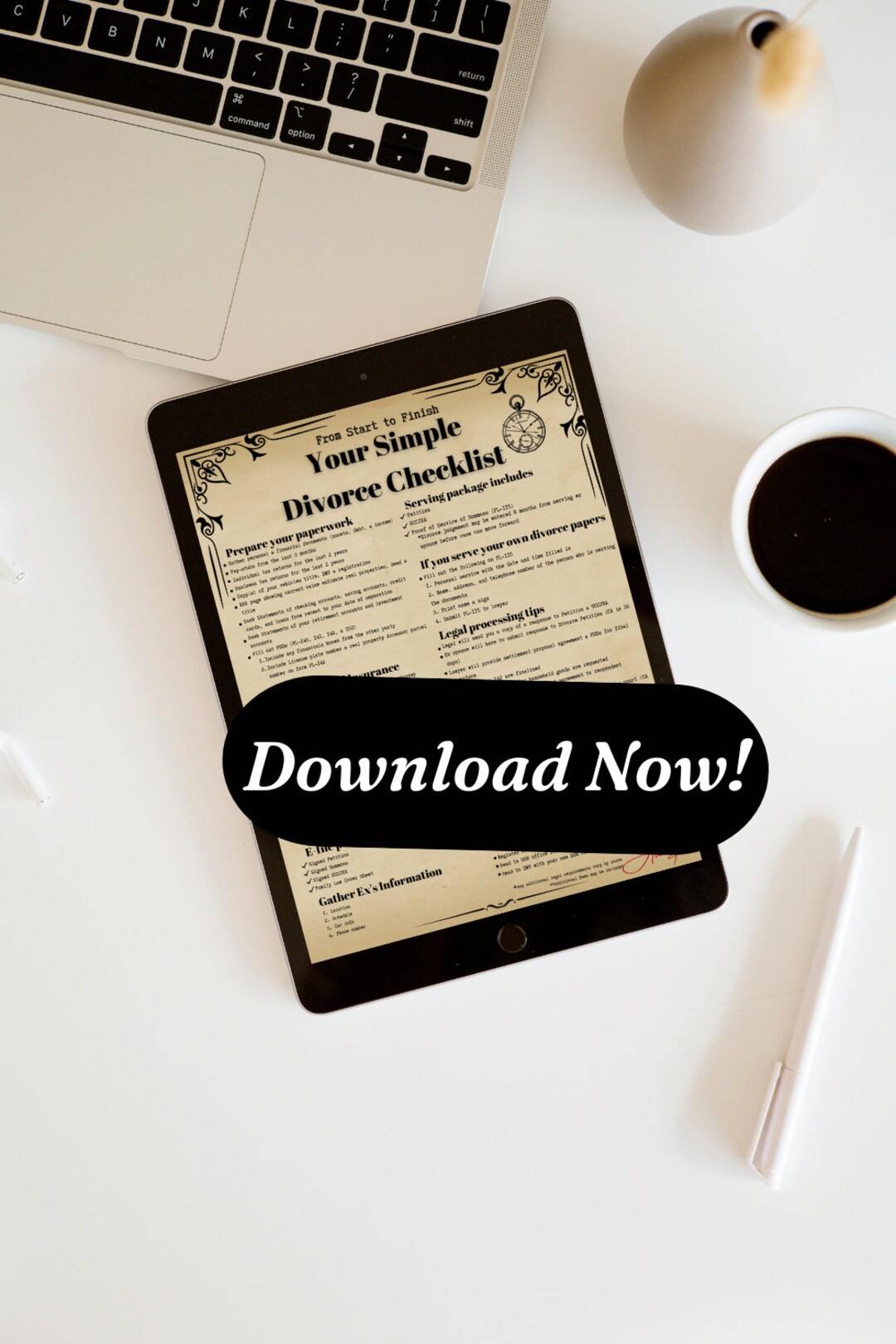 Your Simple Divorce Checklist Version 2 - Etsy