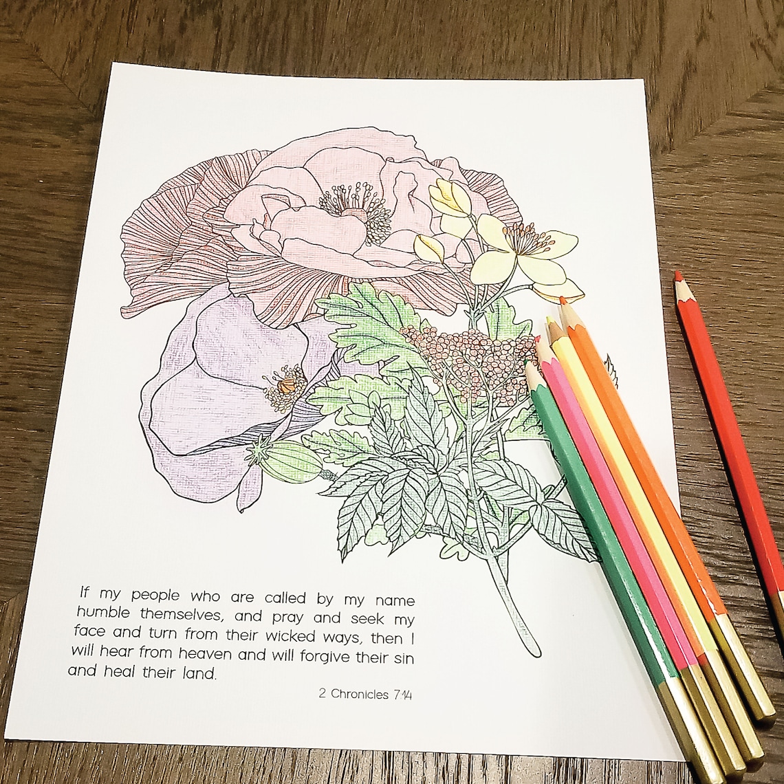 Floral Scripture Coloring Book | Bible Verse Coloring Pages | Modern ...