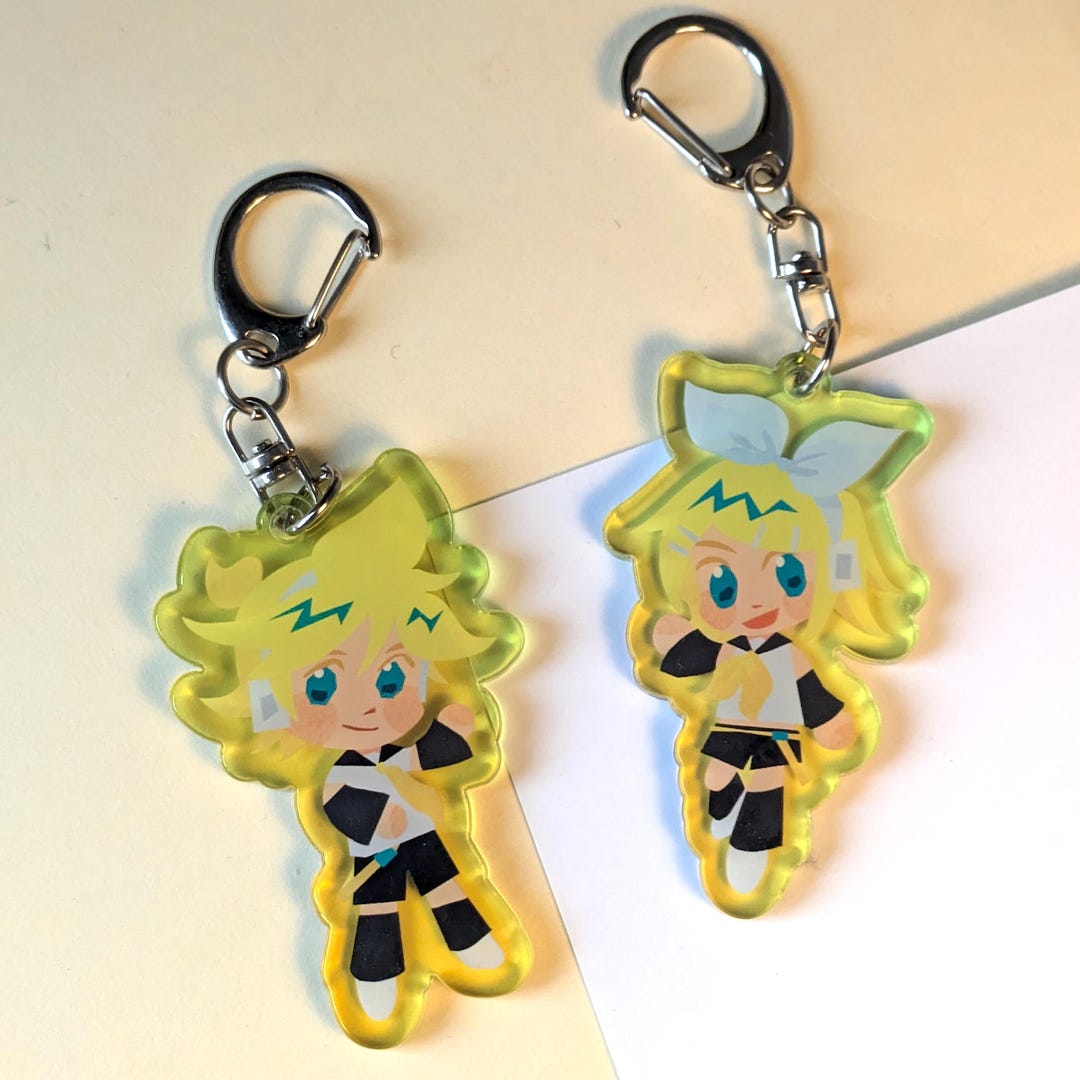 Vocaloid Kagamine Rin & Len Keychain - Etsy