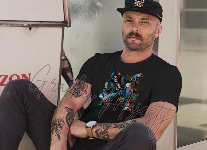 Stoner Thug Skeleton PNG Instant Download T Shirt Graphic, Hip Hop ...