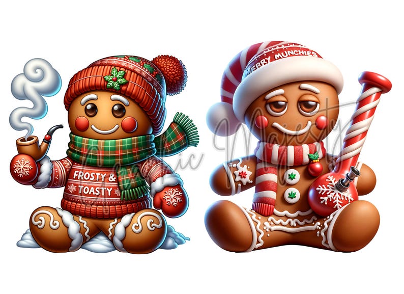 420 Stoner Gingerbread Man Cartoon Characters, Smoke Marijuana PNG ...