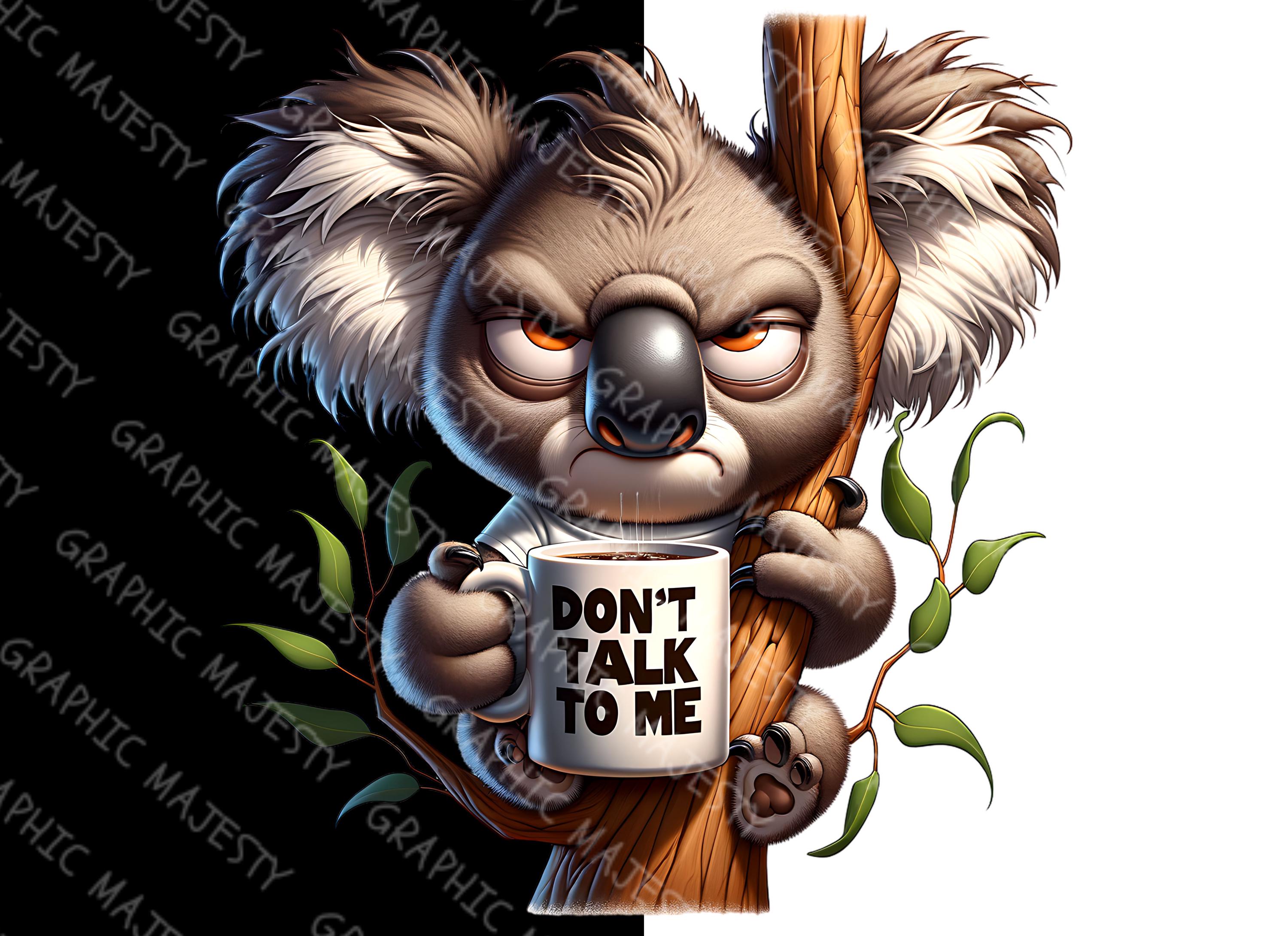 Mean Koala Bear Cartoon