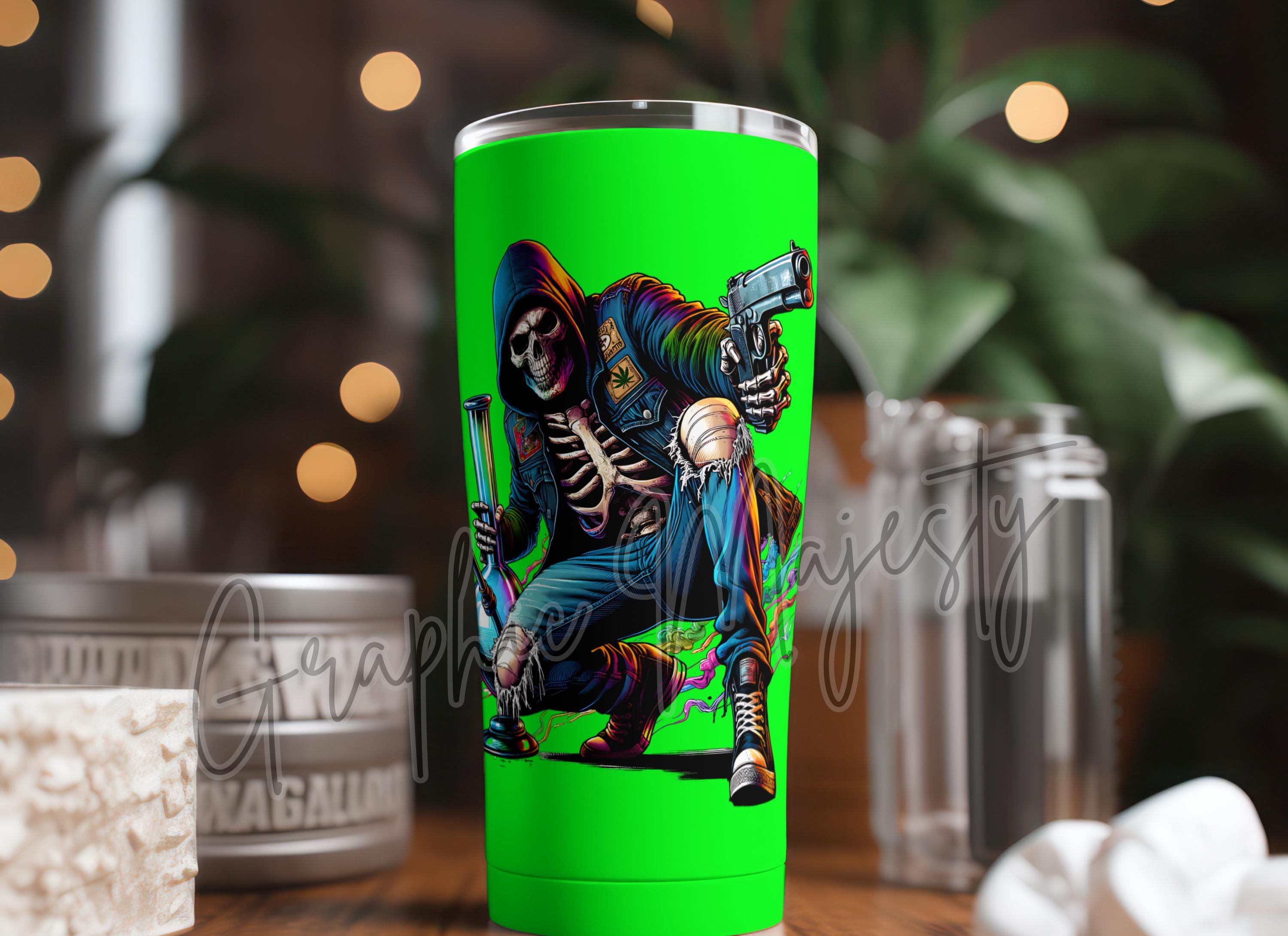 Stoner Thug Skeleton PNG Instant Download T Shirt Graphic, Hip Hop Skull Art, Trendy Urban DTF ...