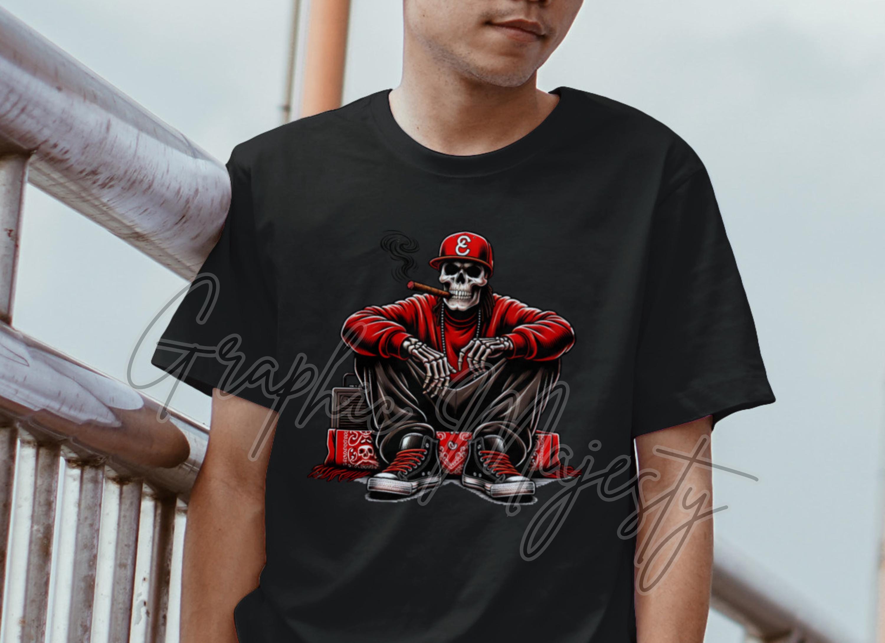 Skeleton Thug Stoner PNG: Gangster Skull Art, Urban Design (commercial ...