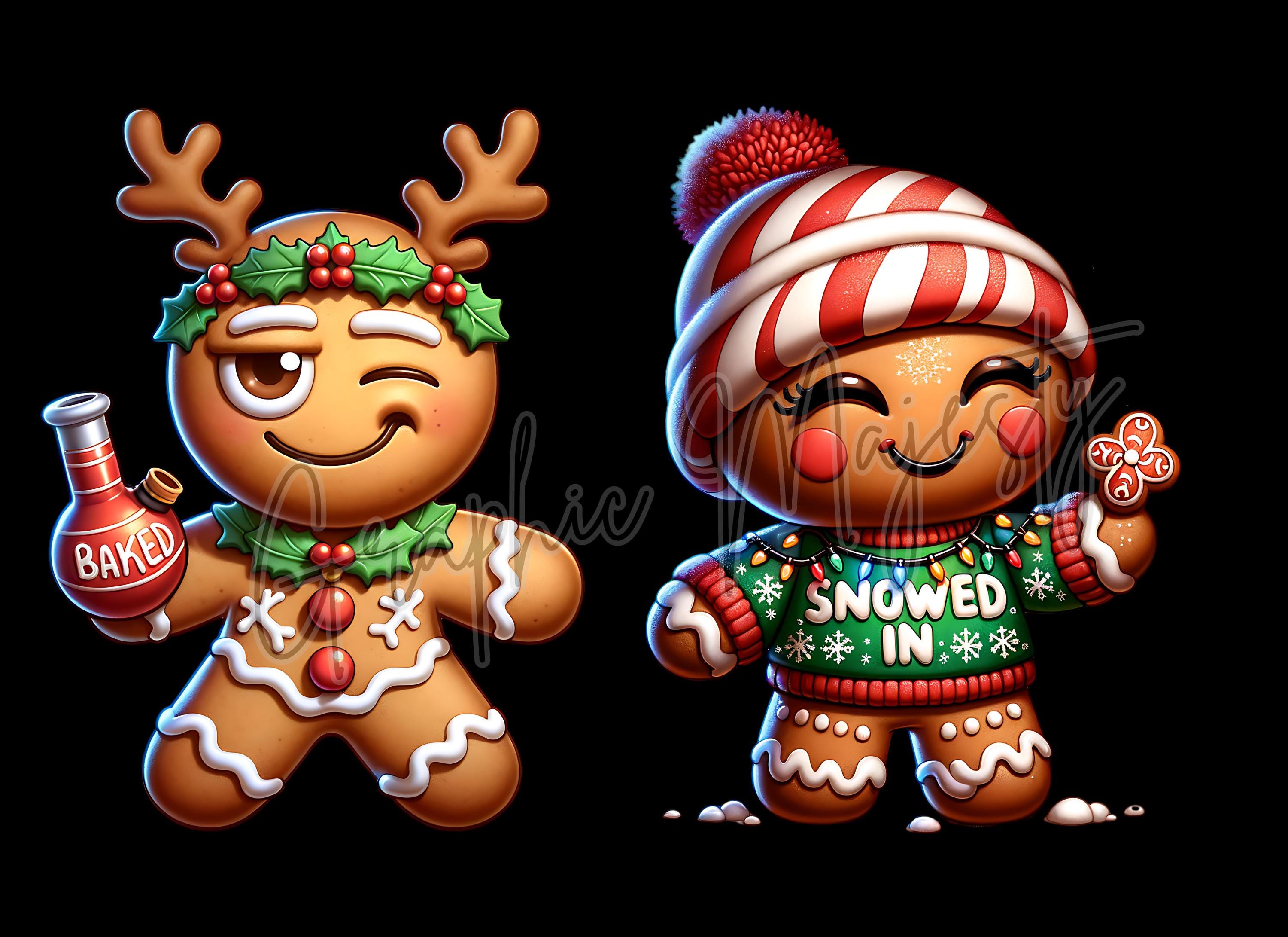 420 Stoner Gingerbread Man Cartoon Characters, Smoke Marijuana PNG ...