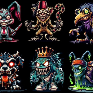 Zombie Mutant Animals, Horror Clipart PNG, Zombie Animals, Animal PNG ...