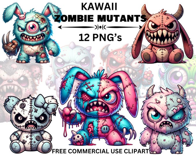 Funny Grumpy Halloween Clipart Bundle, Commercial Use (digital Download ...