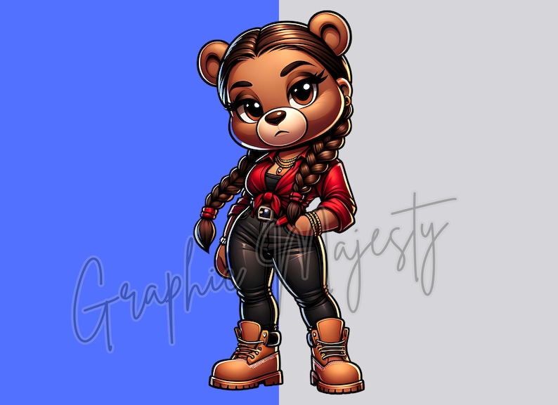 Cute Girl Teddy Bear PNG Instant Download T Shirt Graphic, Animal ...