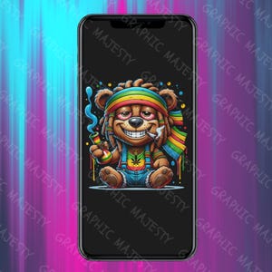 Rasta Teddy Bear PNG: Urban Jamaican Design (instant Download) - Etsy