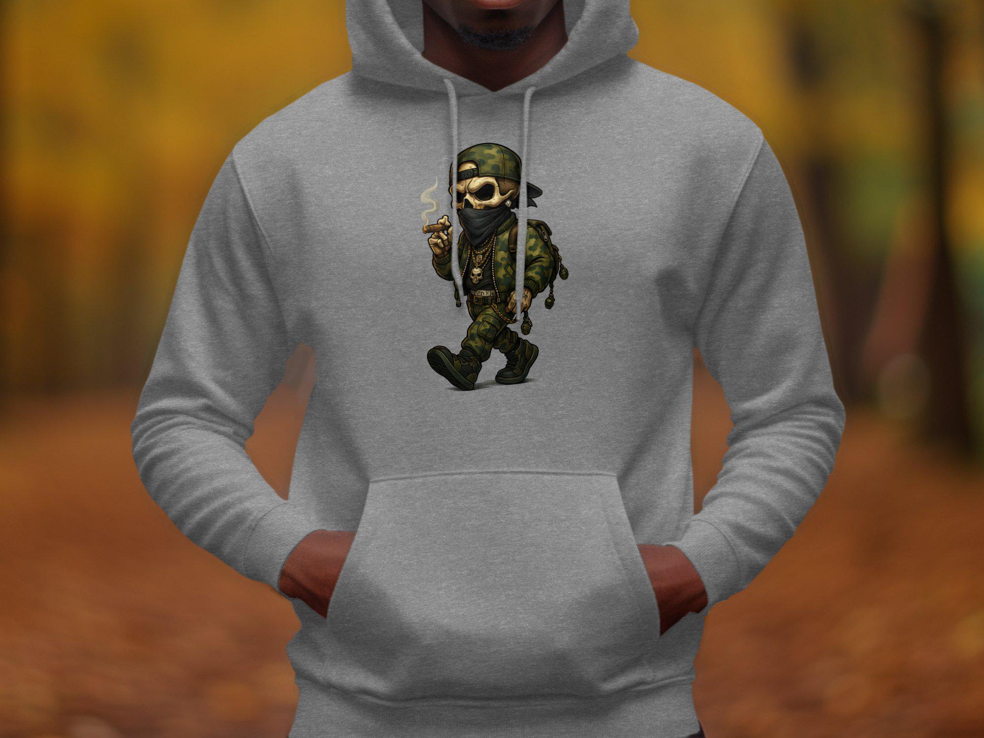 Gangster Skull Graffiti PNG: Urban Camo Skeleton Design (digital ...