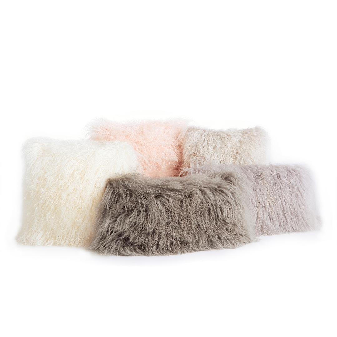 Tibetan Lamb Pillows | Luxurious Sheepskin Pillows | Genuine Mongolian ...