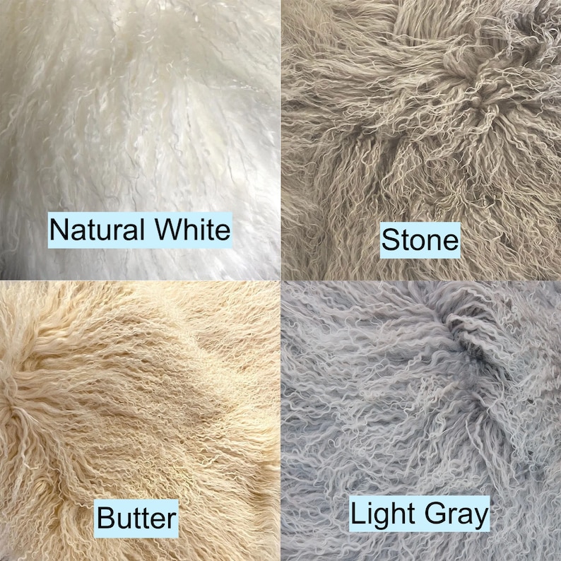 Pink Tibetan Lamb Square Pillow | Luxurious Sheepskin Pillows | Feather ...