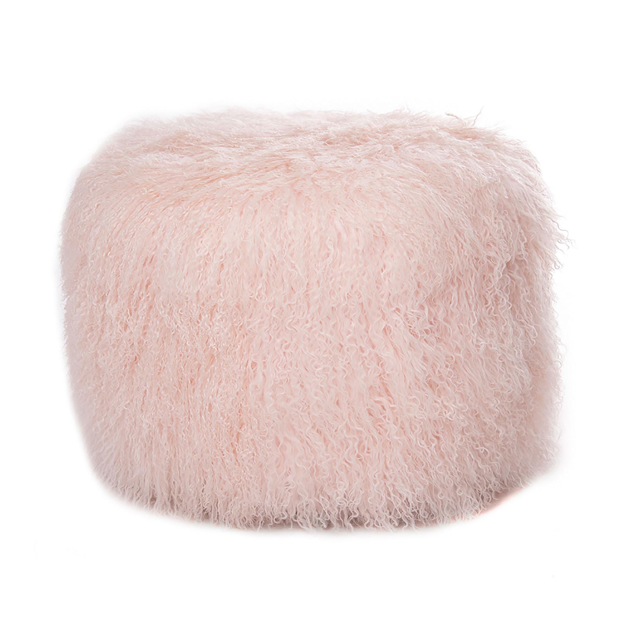 Tibetan Lamb Ottomans Genuine Luxurious Round Poufs Assorted Sheepskin ...