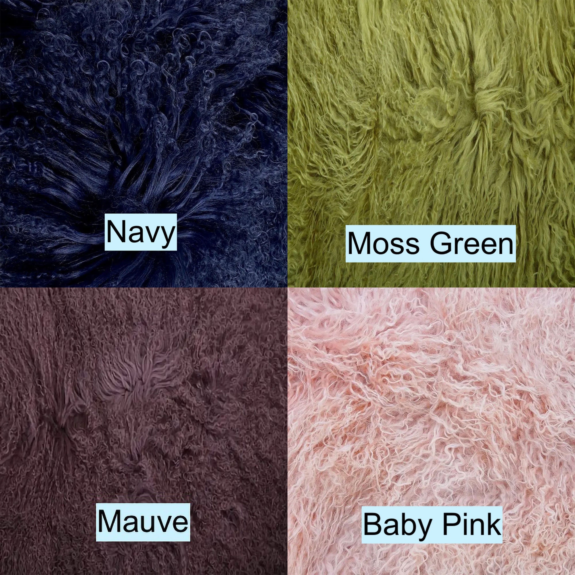 Stone Tibetan Lamb Lumbar Pillow | Luxurious Sheepskin Pillows ...