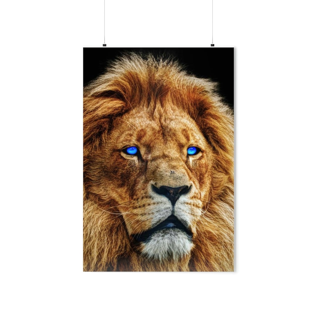 Premium Matte Vertical Lion Posters - Etsy