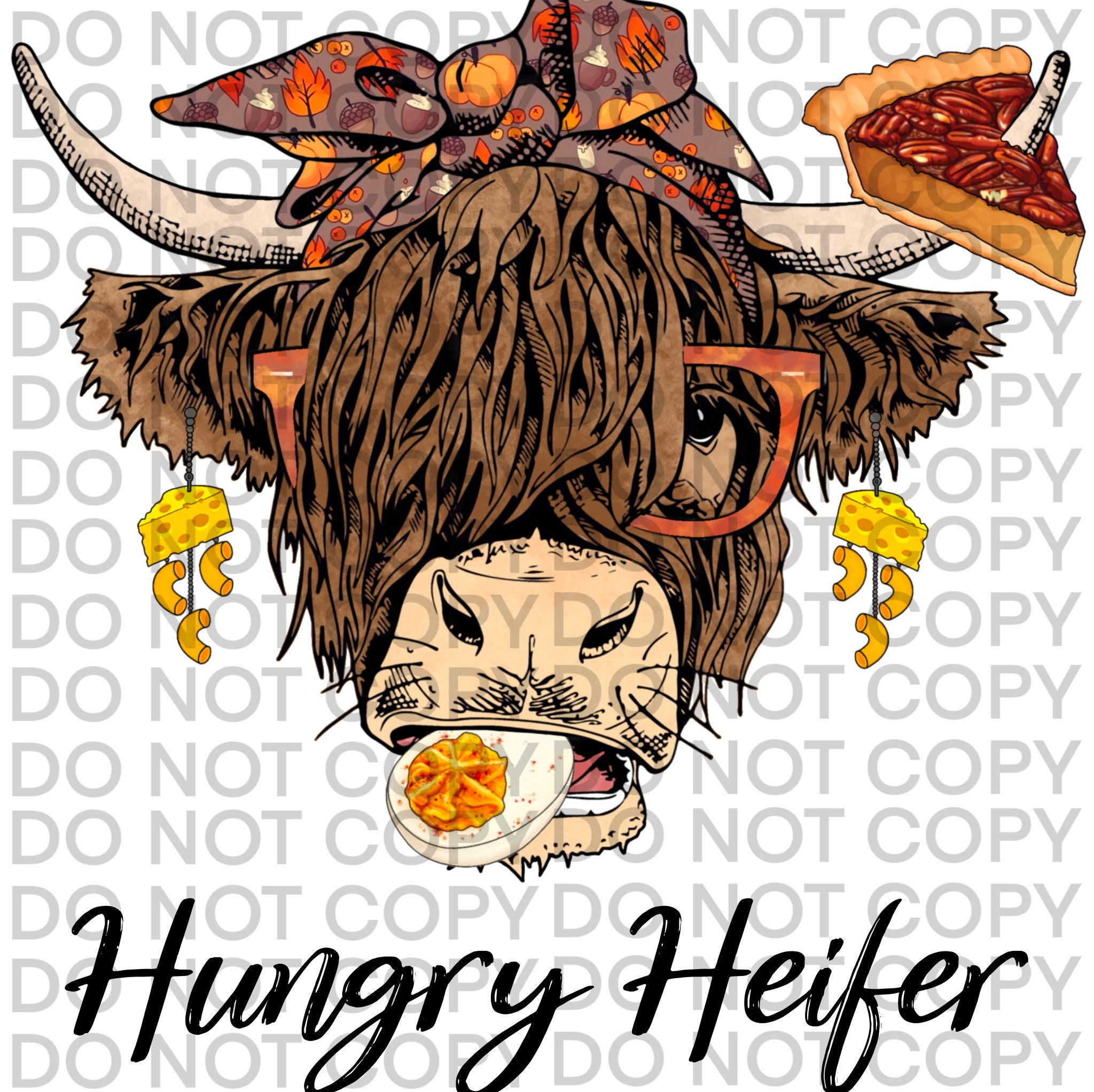 Hungry Heifer Png File - Etsy