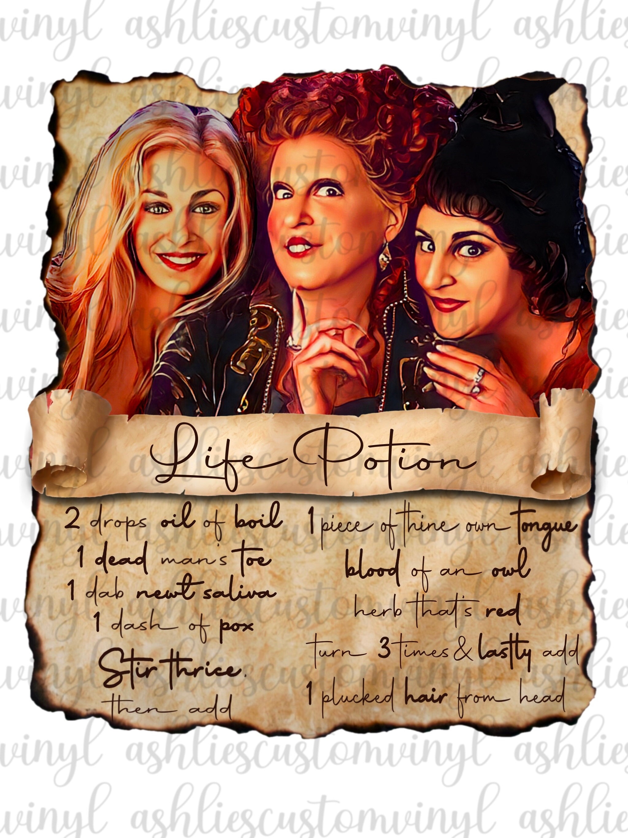 Hocus Pocus Life Potion Png - Etsy