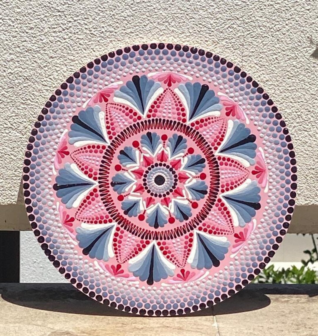 Dot Art Mdf Board-round 30 Cm for Gift Dotting Tools Birthday ...