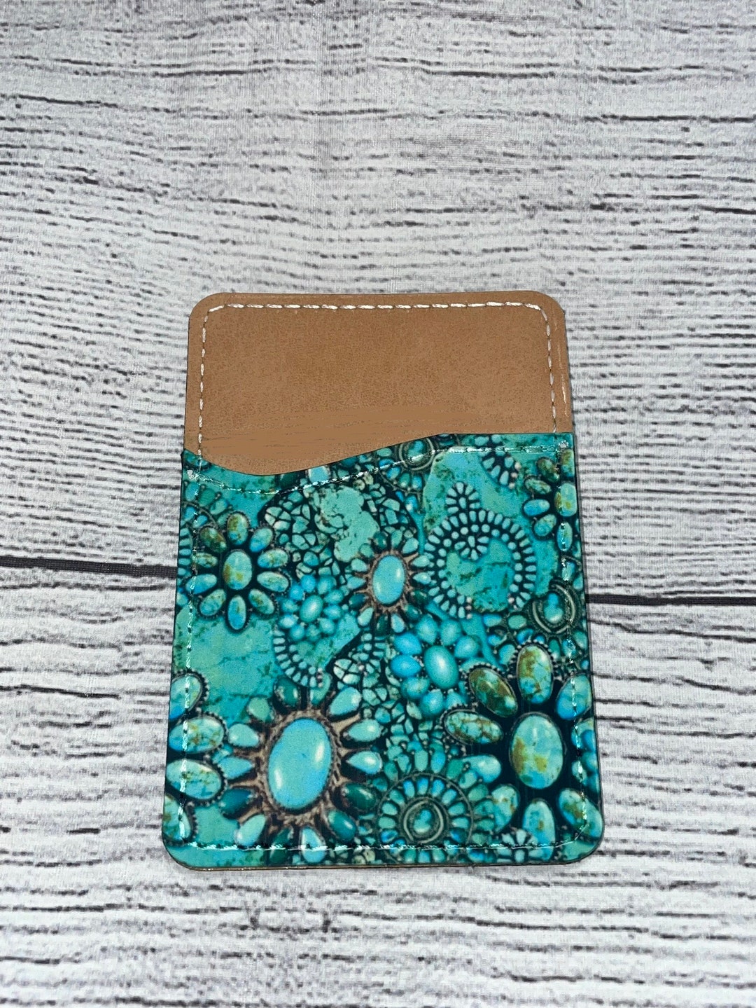 Turquoise Squash Blossom Phone Wallet Card Holder Iphone/phone Wallet ...
