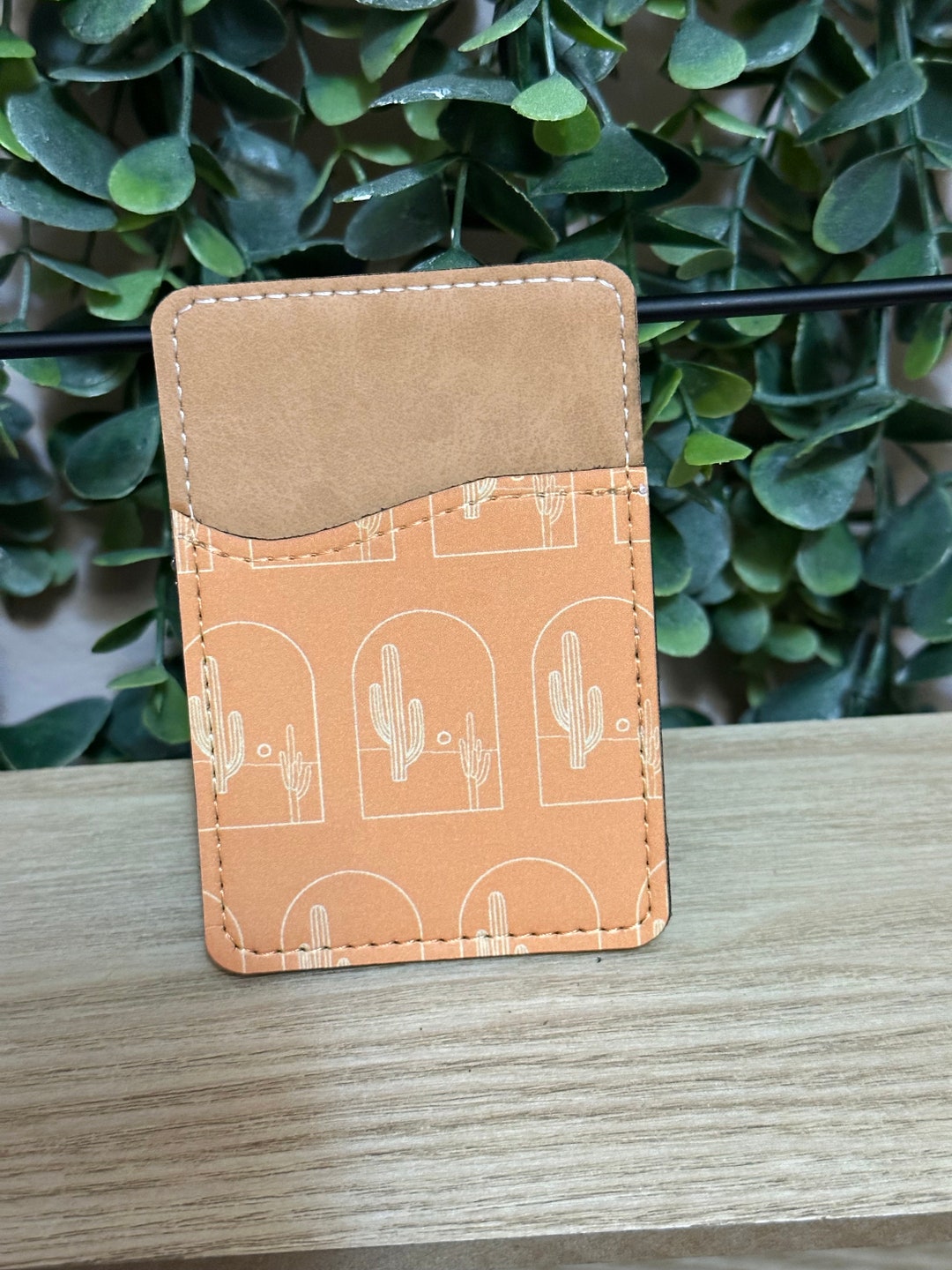 Terracotta Cactus Phone Wallet Card Holder| Iphone/phone Wallet/cards ...