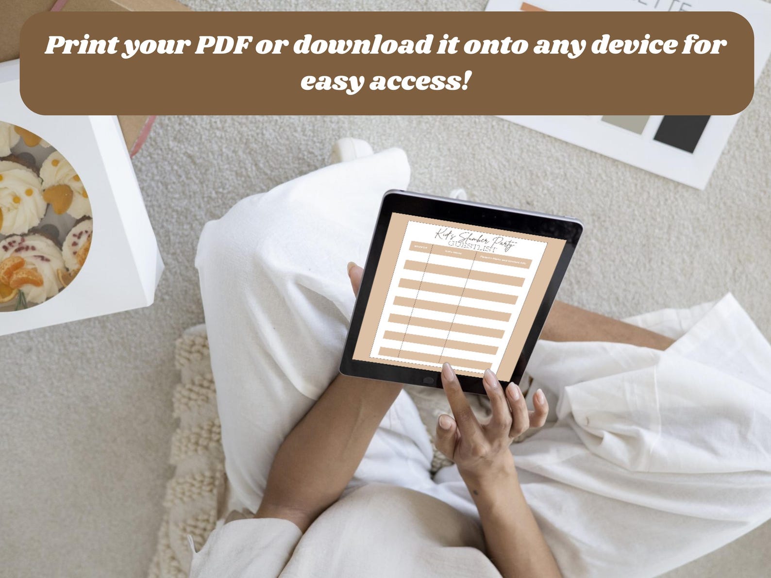 Kids Slumber Party Checklist, Slumber Birthday Party Checklist, Kids ...