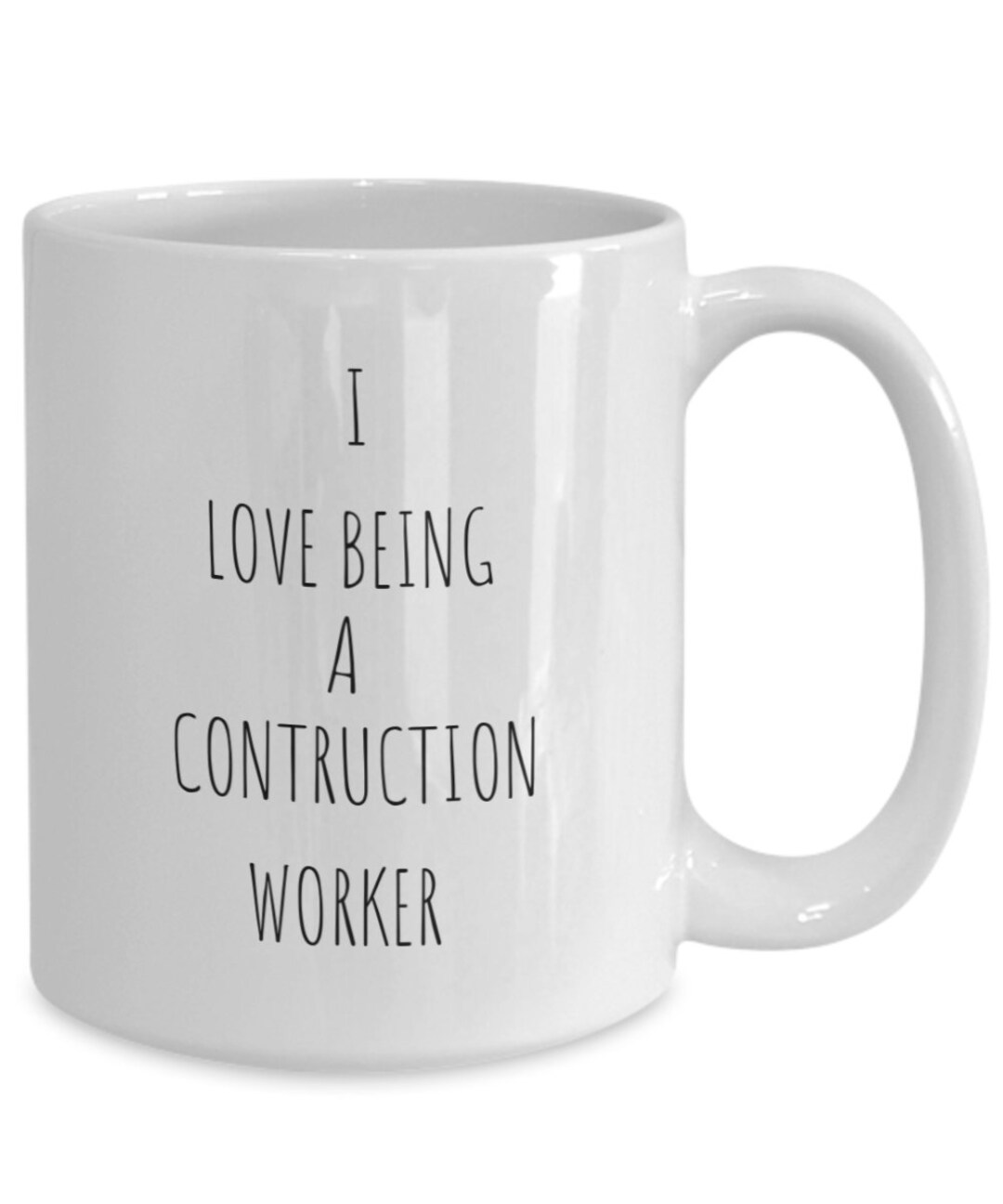 Construction Worker Coffee Mug,builder Cup,i Love Being a Construction ...