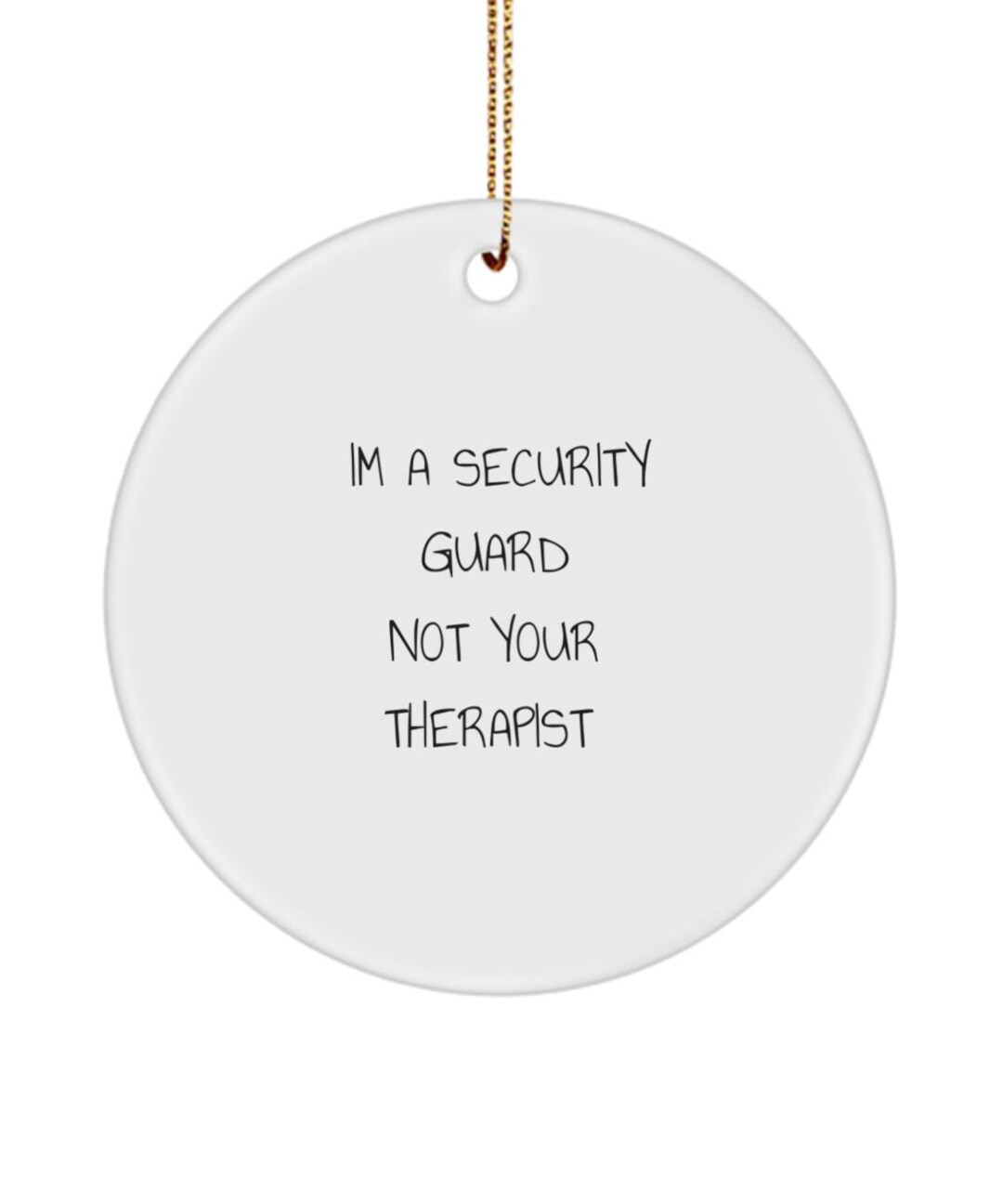 Ornament for Security Guard,law Enforcement Wall Hanger,im a Security ...