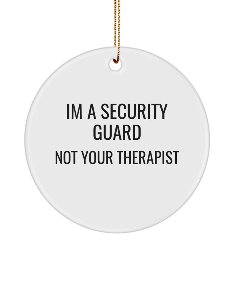 Gift for Security Guard,law Enforcement Ornament,im a Security Guard ...