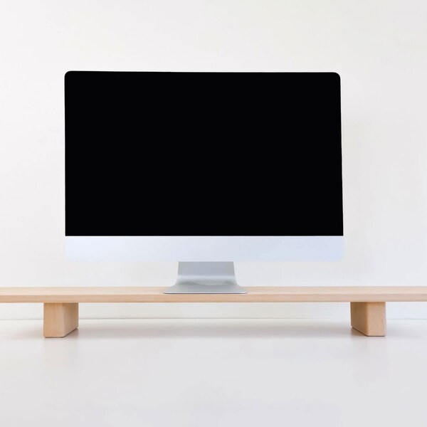 Wood Monitor Stand - Etsy