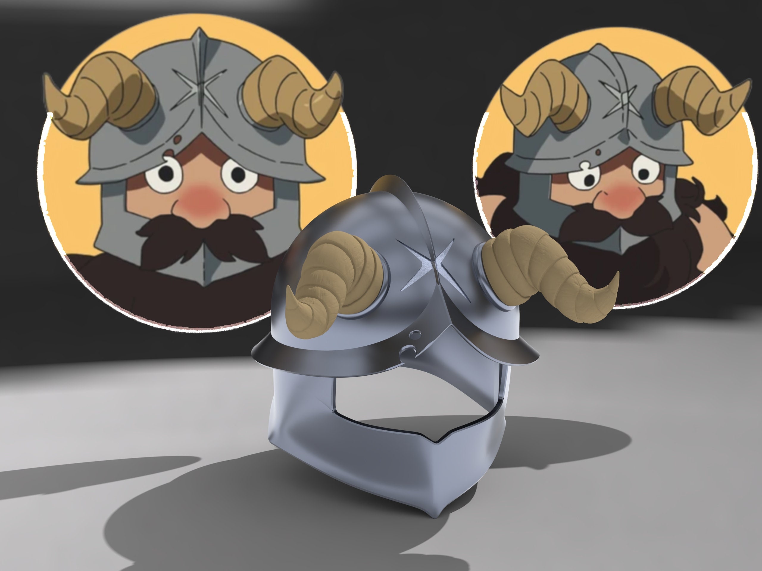 Senshi's Helmet Dungeon Meshi/delicious in Dungeon STL 3D Model for ...