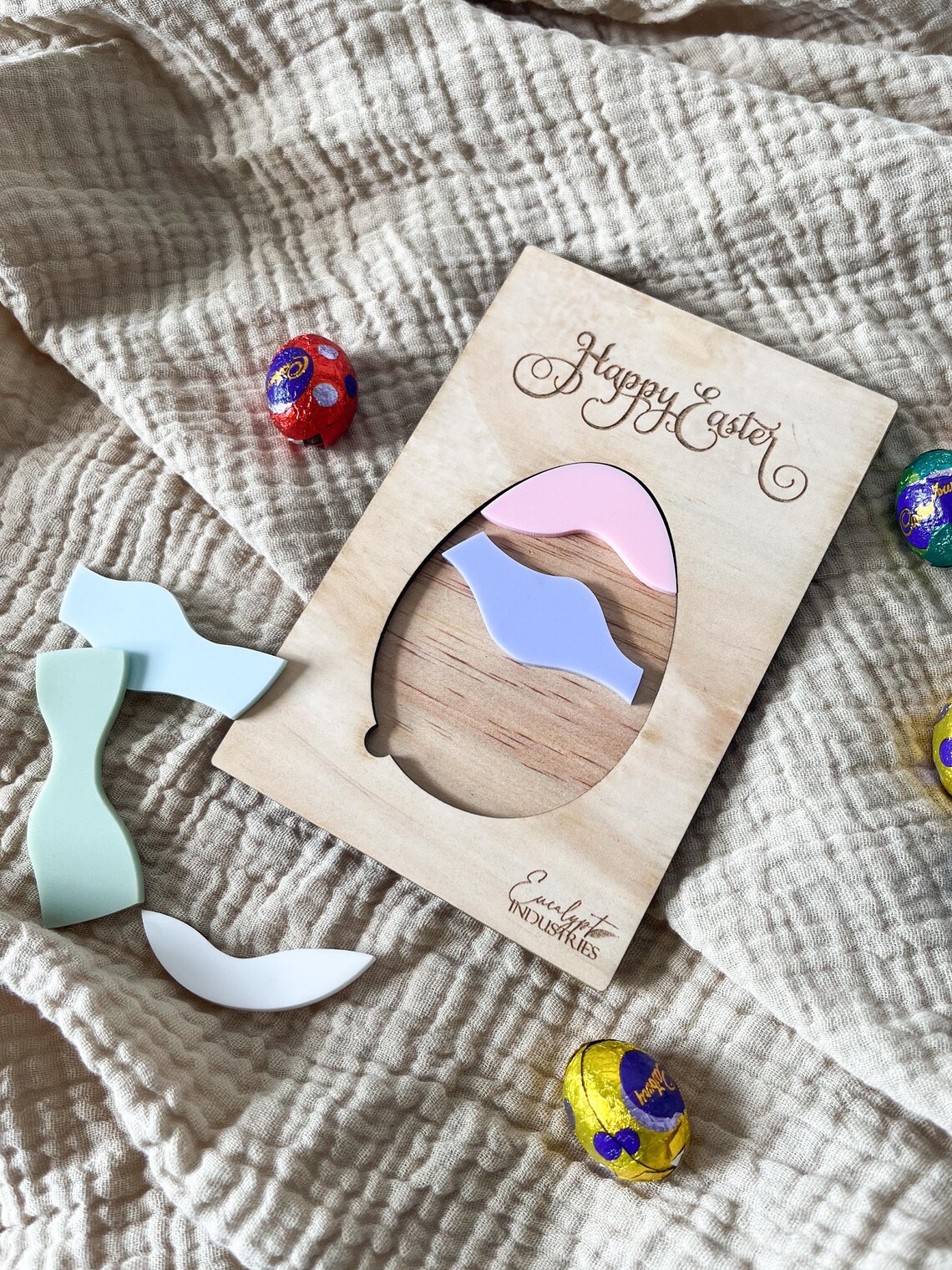 Easter Egg Puzzle | Kids Activity| Wooden Easter Gift | Laser Cut Files ...