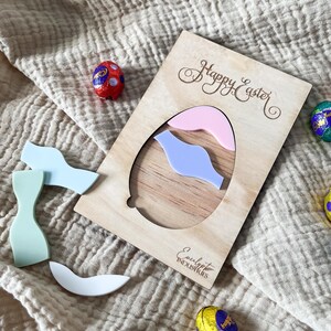Easter Egg Puzzle | Kids Activity| Wooden Easter Gift | Laser Cut Files ...
