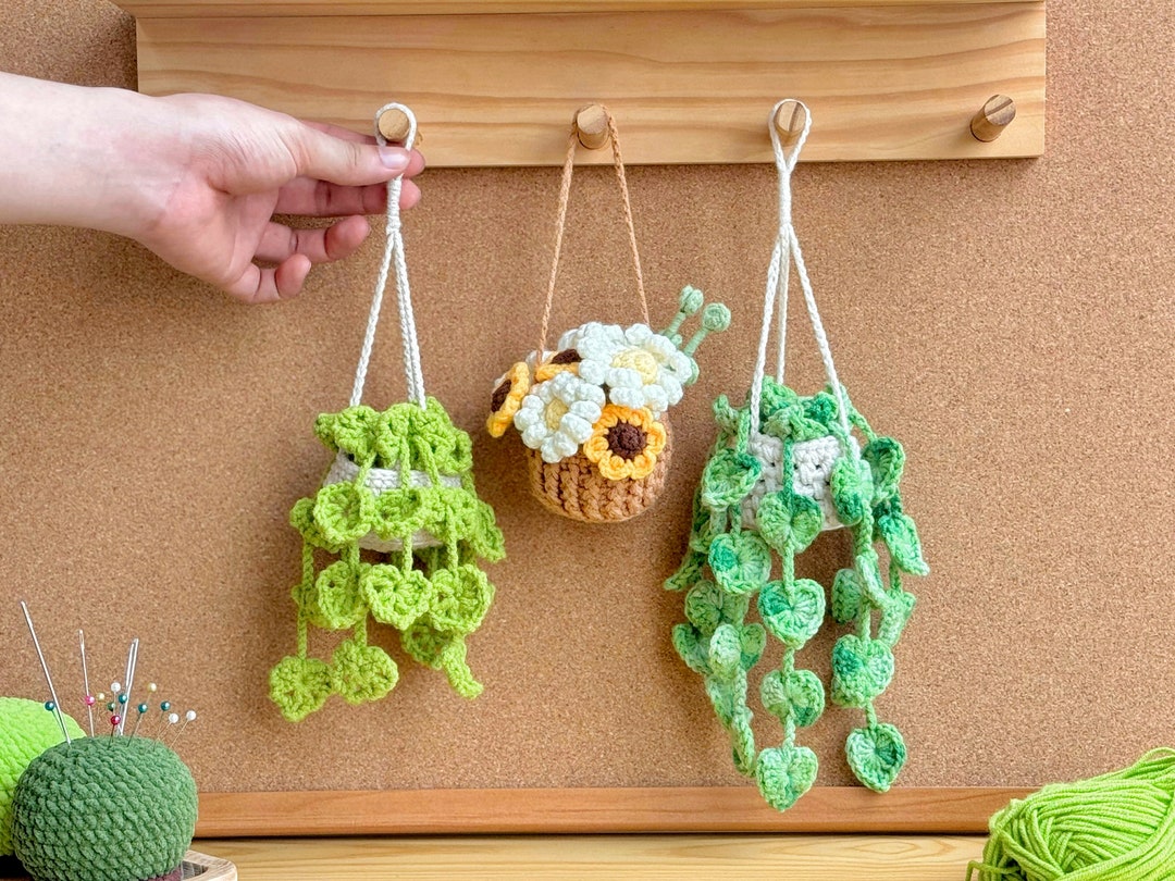 Pothos Plant Crochet Pattern, Sunflower Basket Mix Crochet Pattern ...