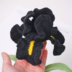 Iris Flower Crochet Pattern, Crochet Flower Bouquet Pattern, Crochet ...