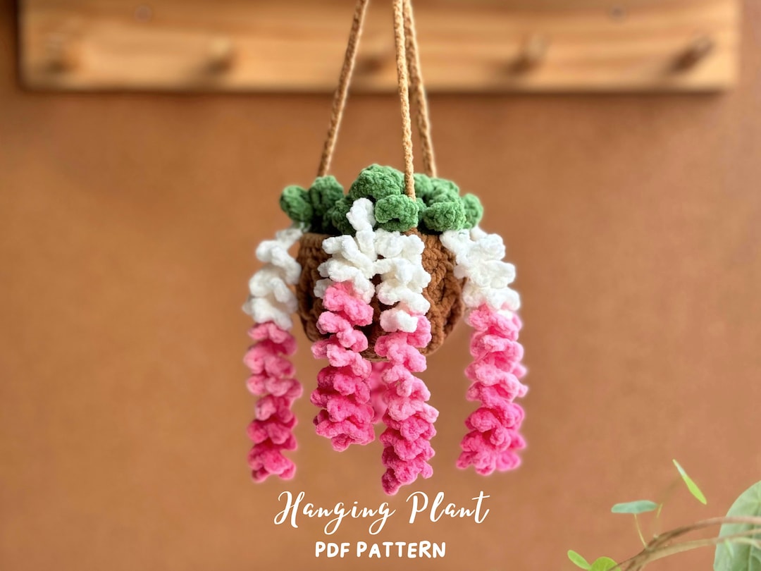 Wisteria Plant Basket Crochet Pattern, Plant Basket Crochet Pattern ...