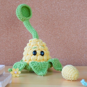 Golden Kernel Cannon Amigurumi Crochet Pattern, Garden Defender ...